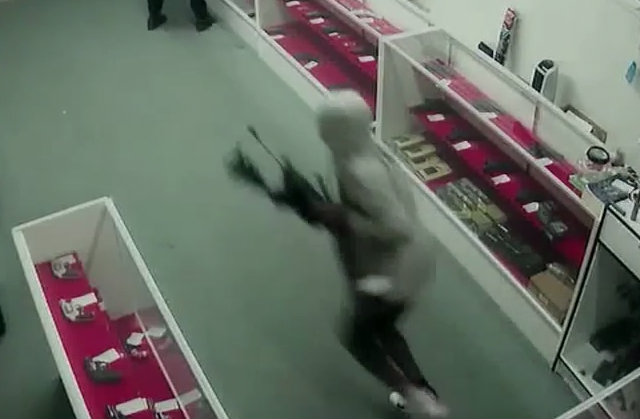 Burglars Make Off with More Than a Dozen Firearms in Crazy Smash-and ...