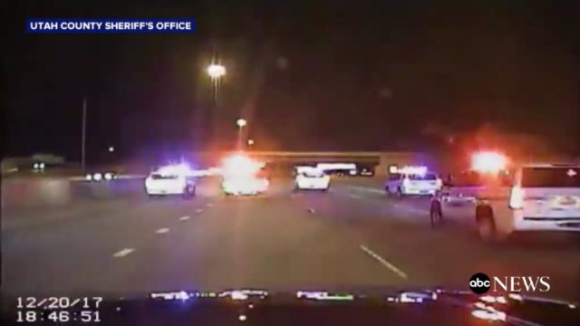 Utah Cops Fire 75 Shots During High Speed Chase On Busy Highway (VIDEO ...