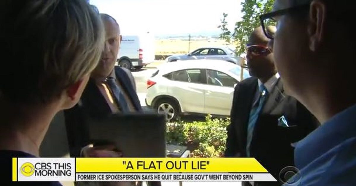 Homeland Security Officials Interrupt CBS Interview with ICE Whistleblower (Watch) | Law & Crime