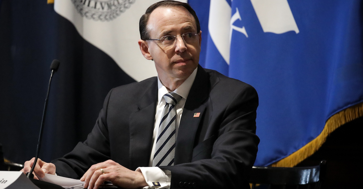Rosenstein News Raises Questions About Mueller Probe | Law & Crime