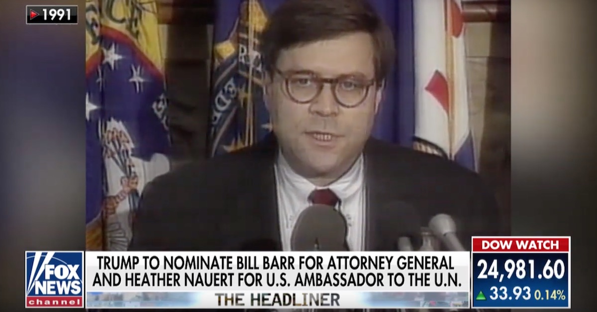 William Barr Was George H.W. Bush's AG | Law & Crime