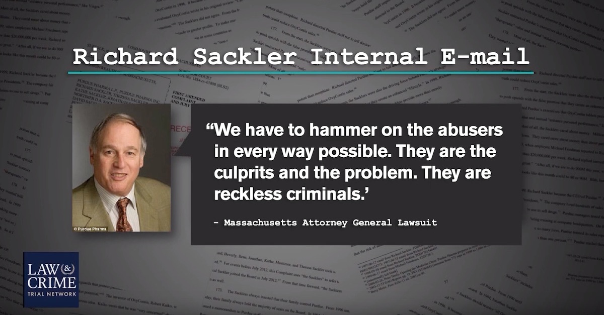 Richard Sackler Apologizes for Being 'Insensitive' | Law & Crime