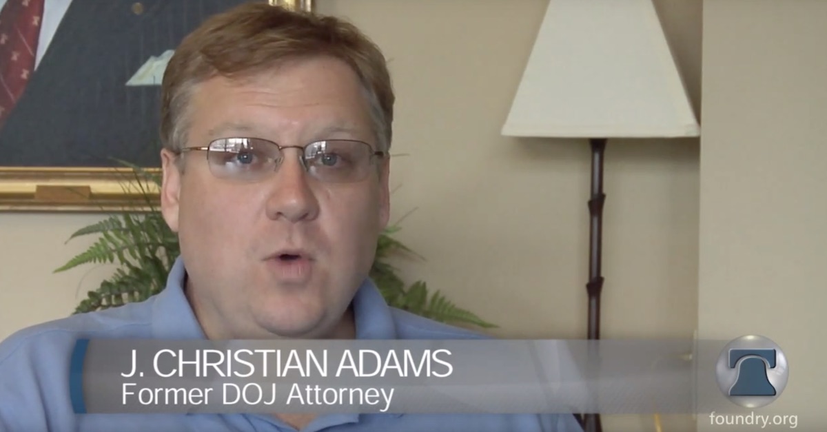 J. Christian Adams Forced to Apologize | Law & Crime