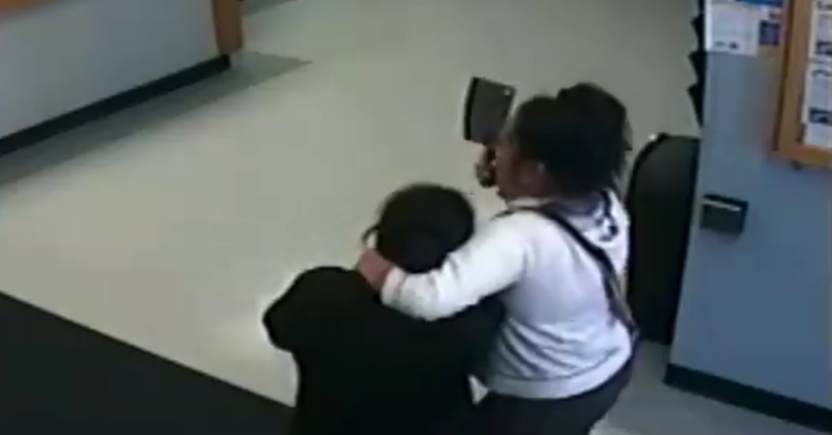 Woman with Meat Cleaver Took Hostage at Police Station: Cops | Law & Crime