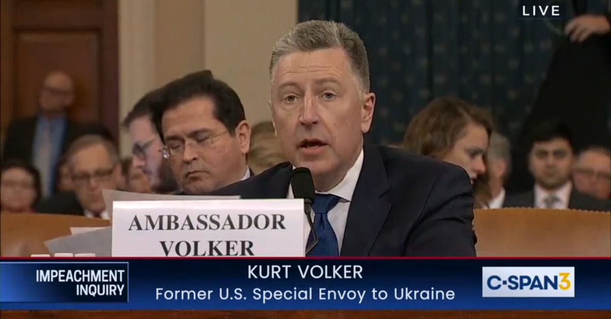 Kurt Volker Changes Testimony in 'Damaging' Blow to Trump | Law & Crime