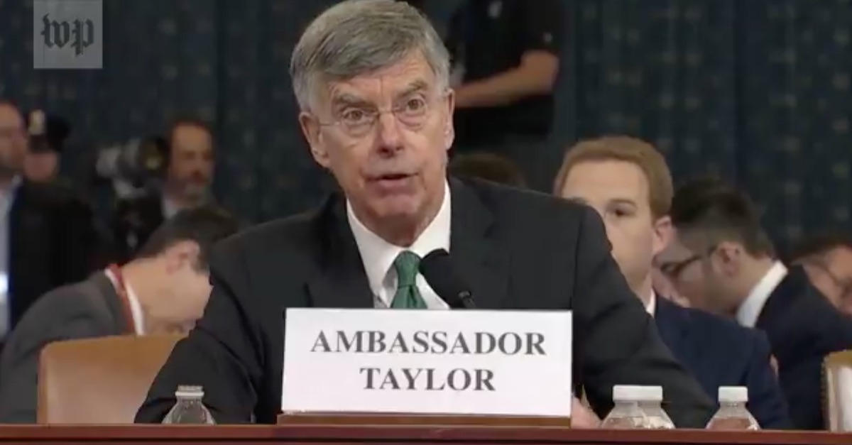 Bill Taylor's Public Testimony Adds New Detail About Trump | Law & Crime