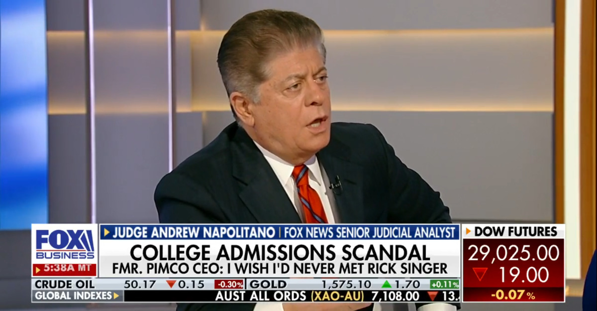 Andrew Napolitano Criticizes Nathaniel Gorton | Law & Crime
