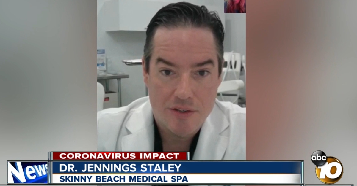 Dr. Jennings Ryan Staley Charged with Coronavirus Fraud | Law & Crime