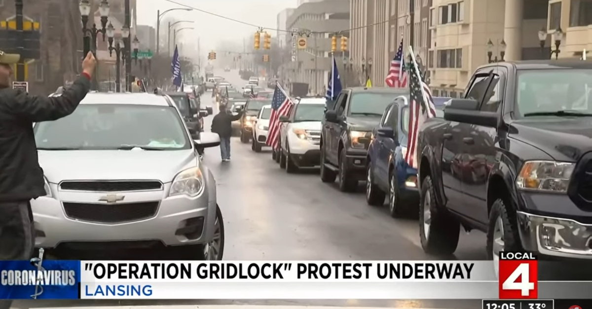 Gridlock Protest Against Gov. Whitmer's Stay-at-Home Order | Law & Crime