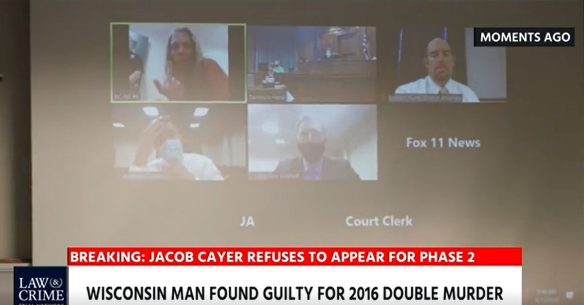 Jacob Cayer Gives Court the Middle Finger, Swears (Video) | Law & Crime