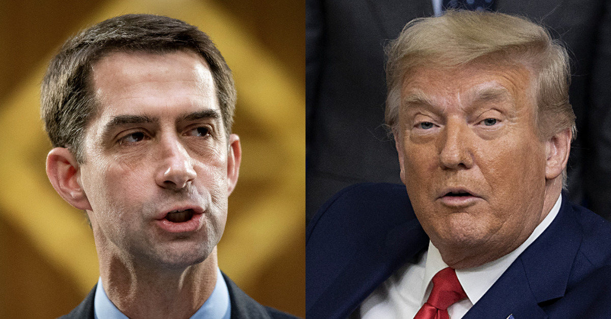 Trump Goes After Tom Cotton for Refusing to Contest the Vote | Law & Crime