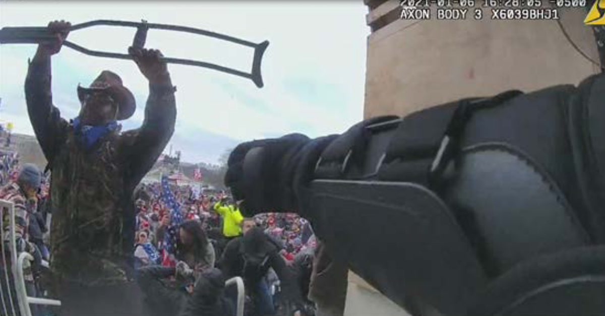Capitol Rioter Luke Coffee Assaulted Police with a Crutch: Feds
