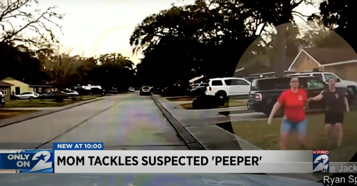 Enraged Texas Mom Perfectly Tackles a Man She Says Was Looking Through ...