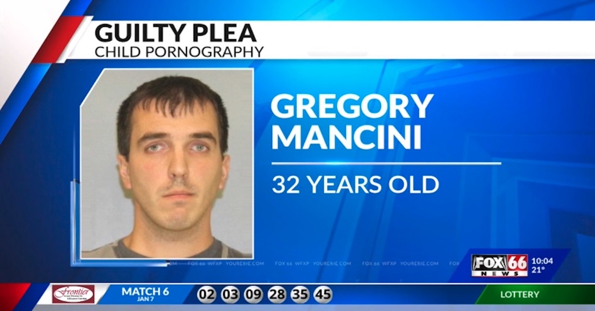 Gregory Mancini Pleads Guilty to Child Sexual Exploitation