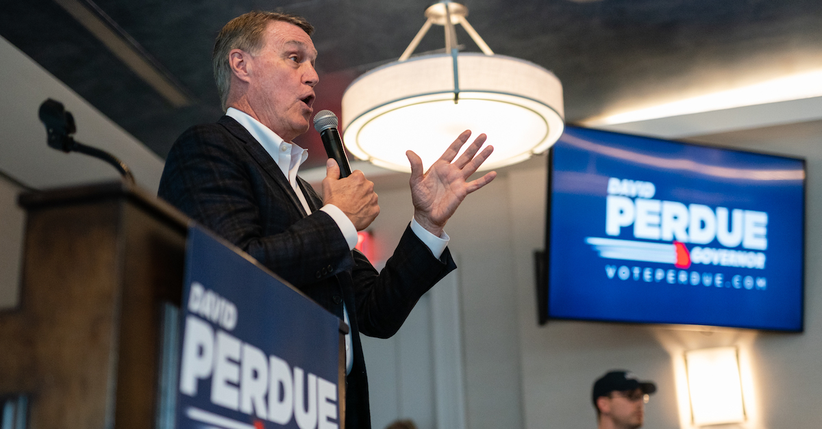Judge Dismisses David Perdue's 'Sour Grapes' 2020 Election Suit