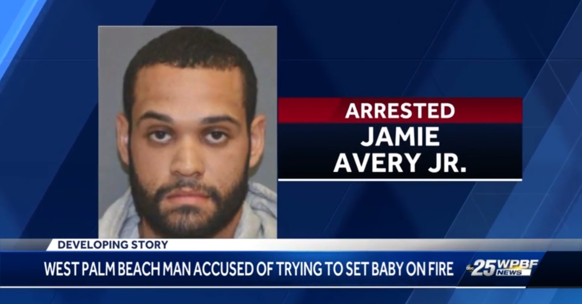 Jamie Avery Jr. Tried to Set Baby on Fire: Deputies
