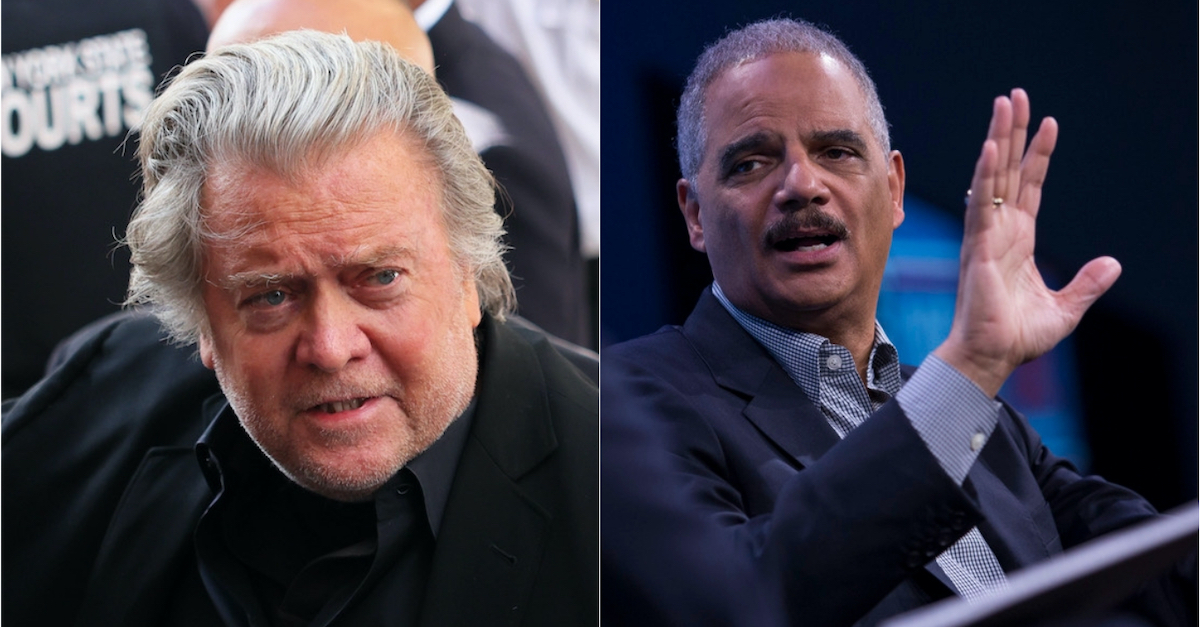 No, Steve Bannon's Contempt of Congress Isn't Comparable to Eric Holder ...