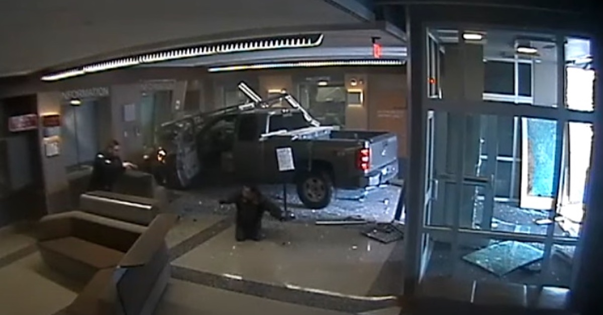 Nathan David Chacon Crashed Truck into Police Station: Cops