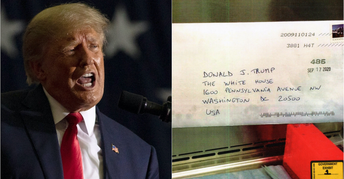 Woman Pleads Guilty to Mailing Envelope with 'Special Gift' for Donald ...