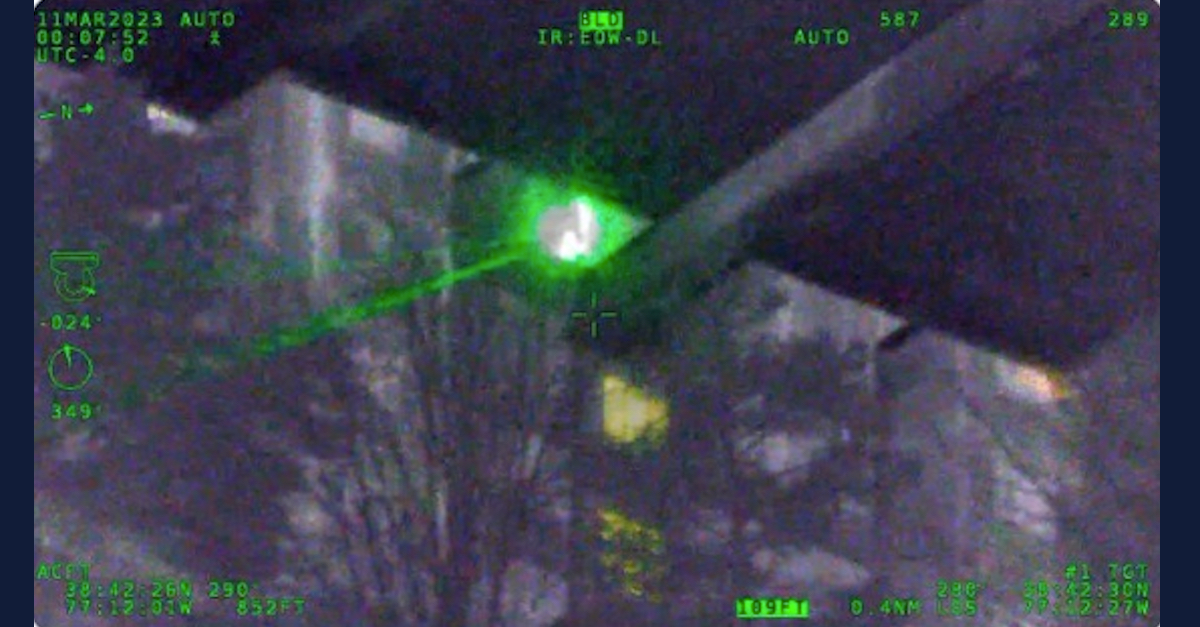 'A very bad idea': Man arrested for pointing laser at Virginia police ...