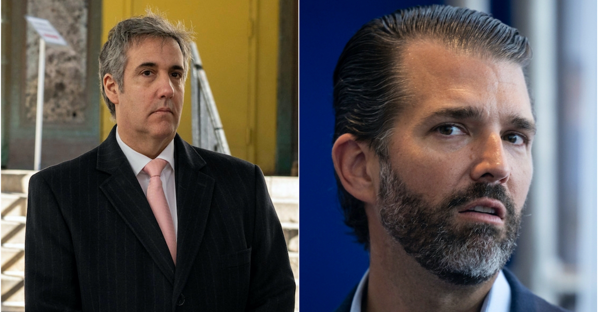 Michael Cohen letter Don Jr. tweeted out is no smoking gun