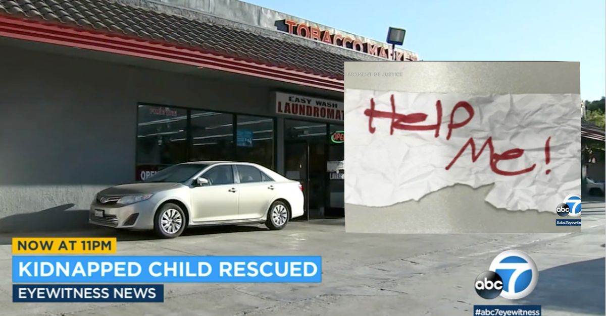 Man pleads guilty to kidnapping girl in 'Help me' sign case