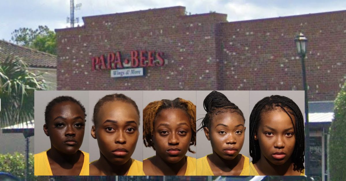 Feathers fly as brawl breaks out at chicken wing restaurant after ...