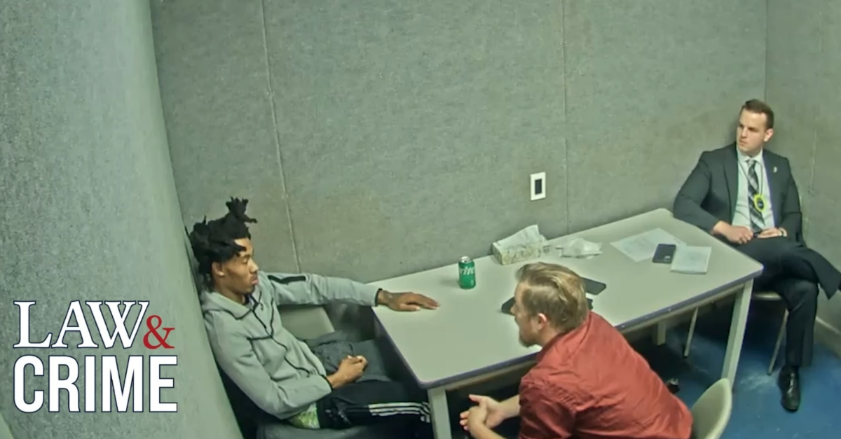 Marcel Johnson is interrogated in Prince Holland murder